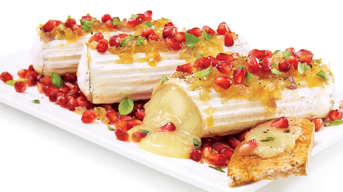 Melted goat cheese with pomegranate | IGA Recipes