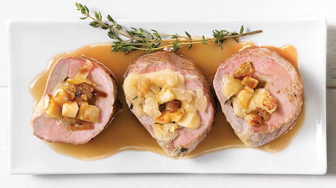 Filet de porc farci aux pommes et à l’oka classique | Recettes IGA