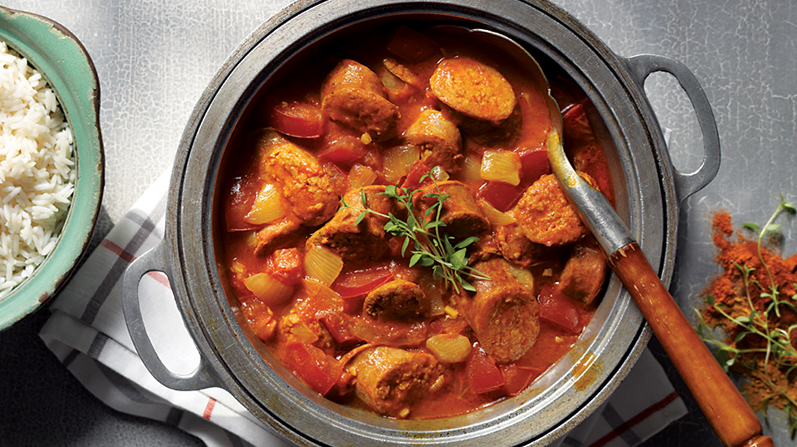 Sausage rougail from Christian Bégin | IGA recipe